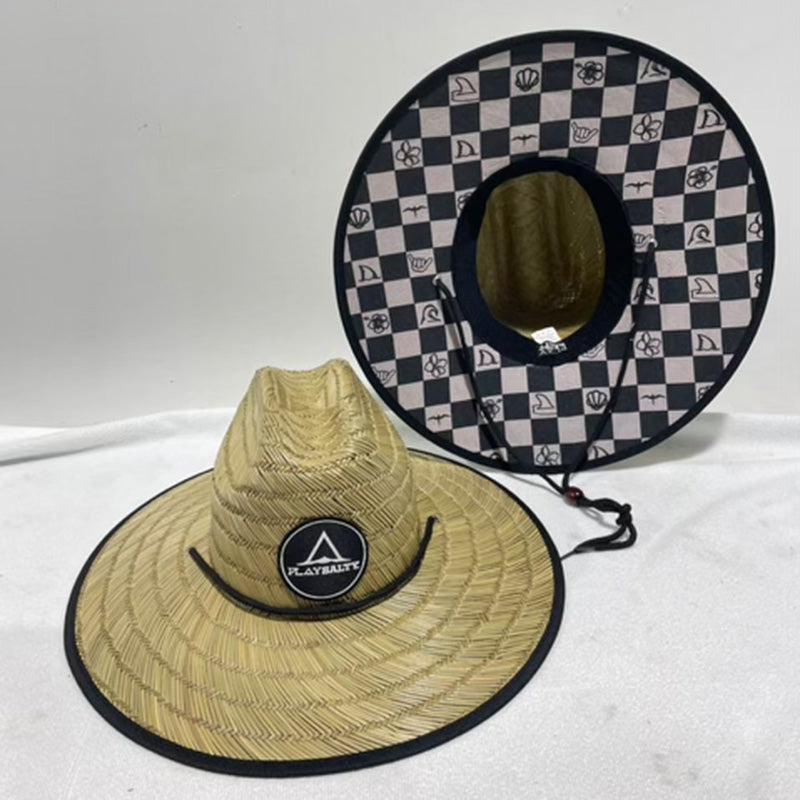 CHECK DA VIBE Lifeguard Straw Hat