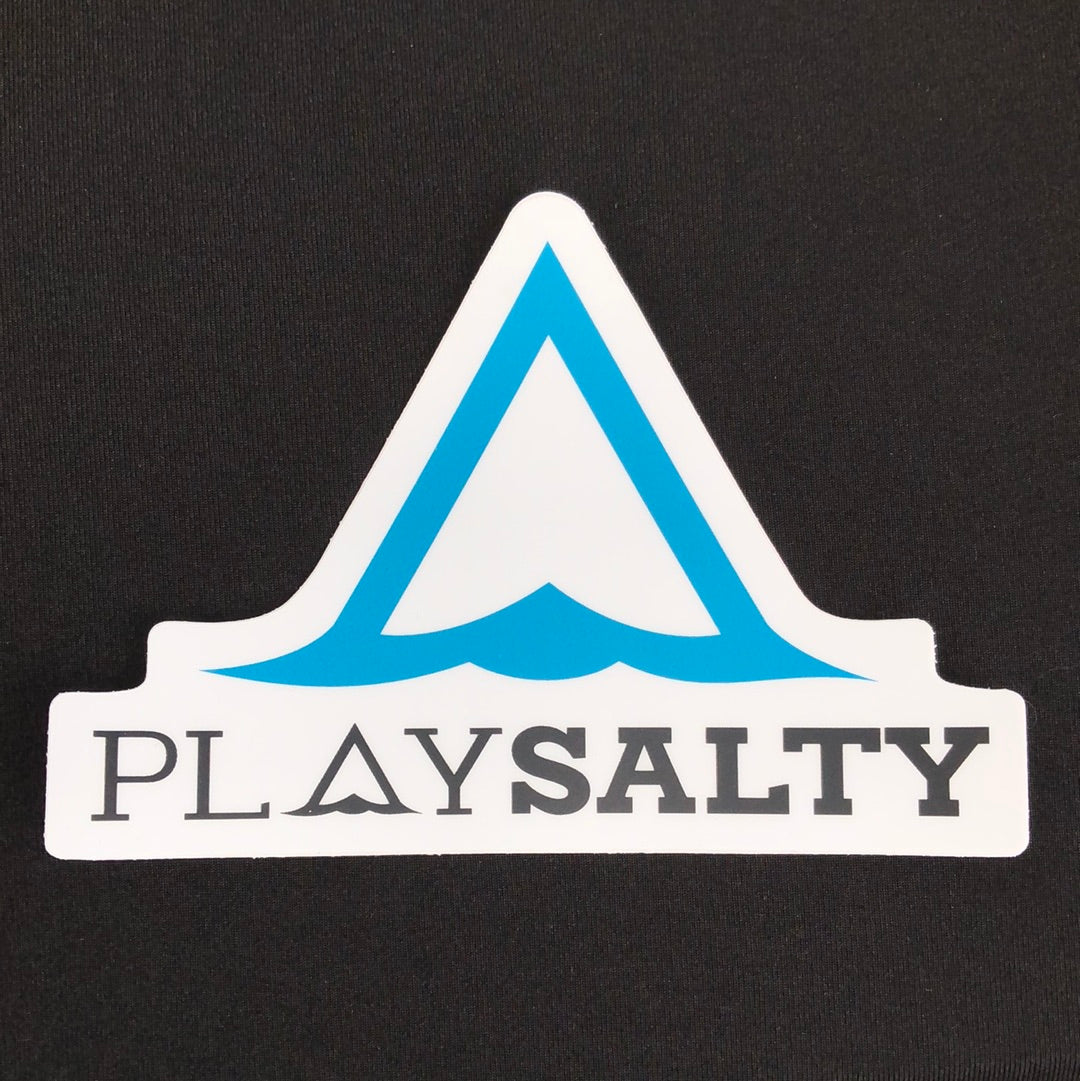 PLAY SALTY Kiss Cut Sticker - Medium 6” x 4” | PLAY SALTY