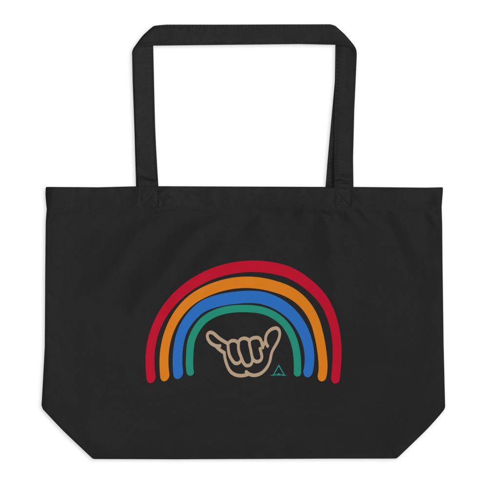 RAINBOW SHAKA Large Organic Tote | PLAY SALTY